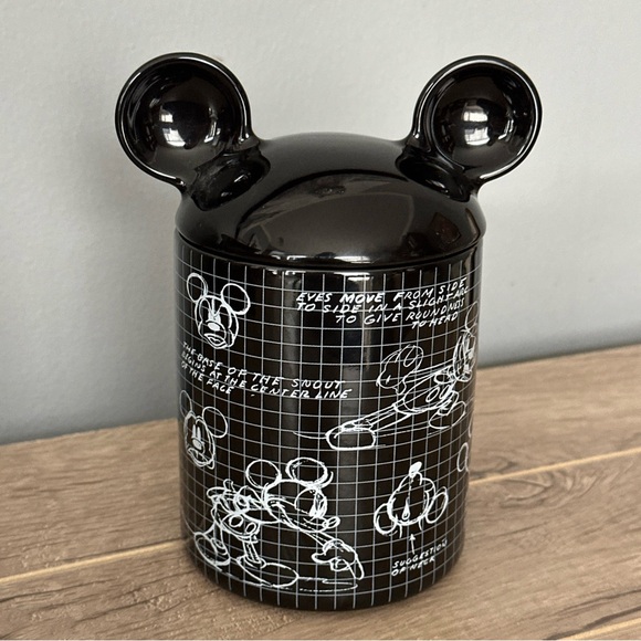 Disney | Kitchen | Disney Sketch Black 7oz Ceramic Mickey Mouse Ears ...
